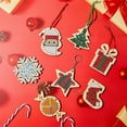 DIY 12 Sets Wood Stitch Kits Christmas Wooden Ornaments Wood Snowflake ...
