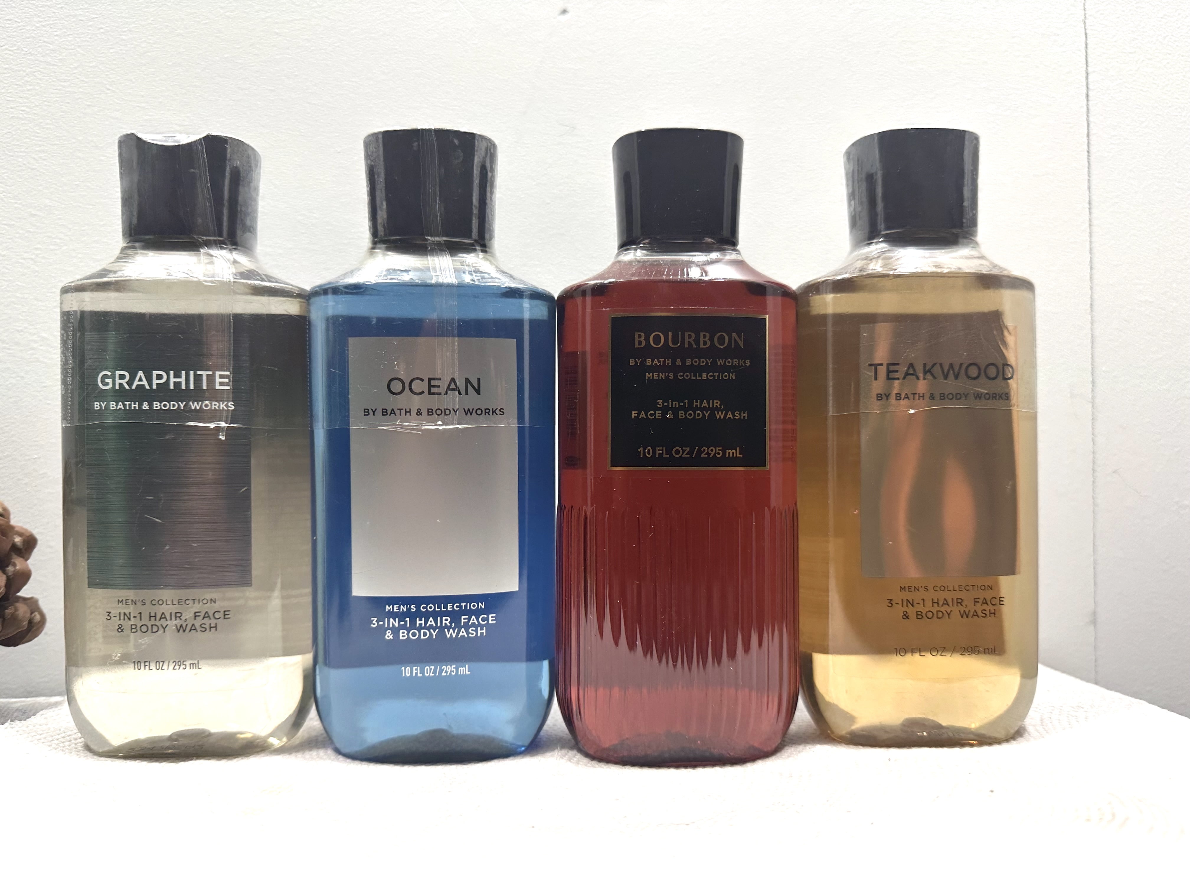 Bath And Body Works 4 Piece Mens Collection 3 In 1 Hair Face And Body
