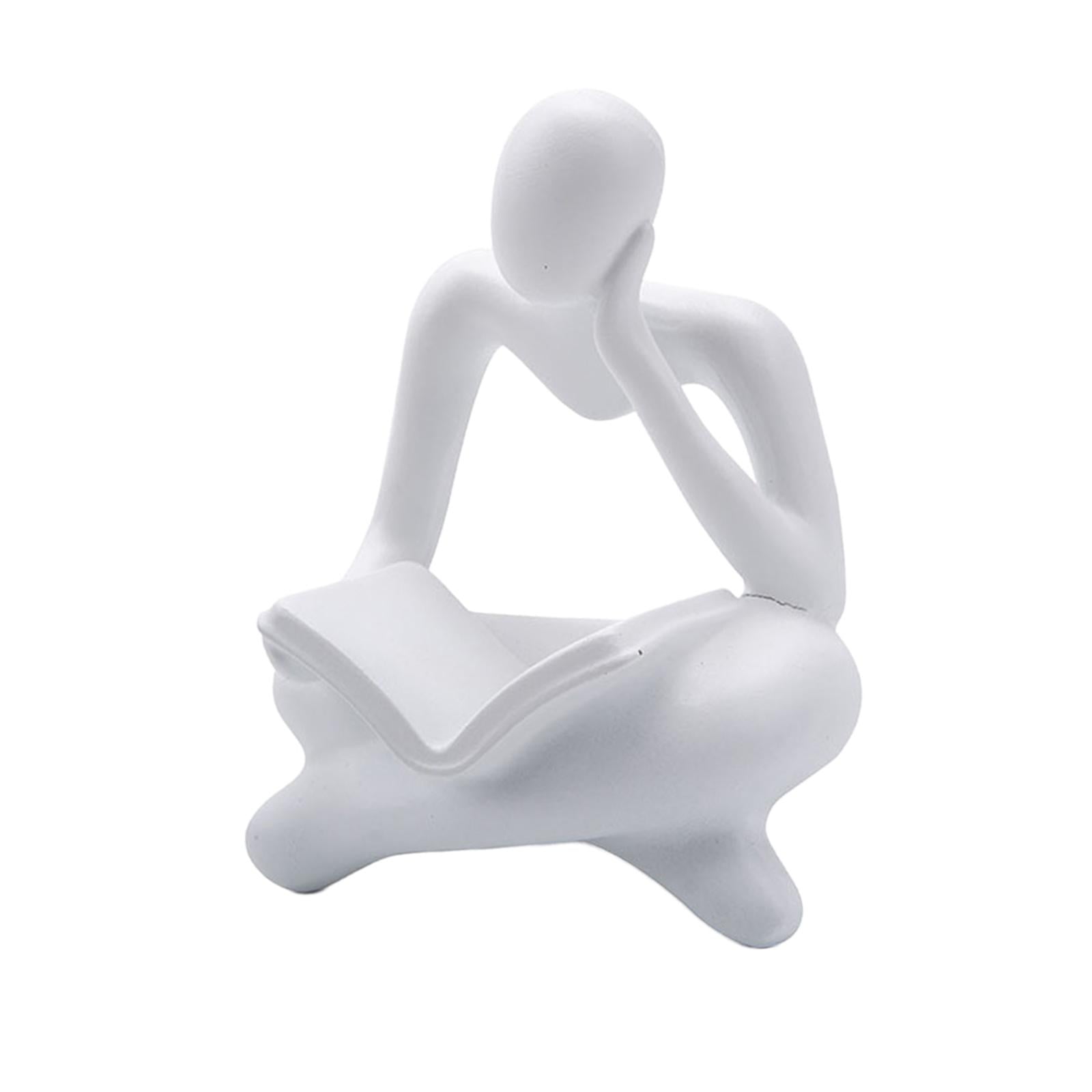 Abstract Thinker Statue Human Figurine Decoration People Sculpture ...
