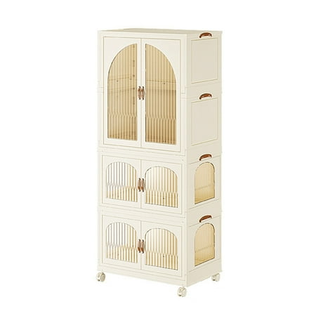 Plastic Clothes Wardrobe§portable Armoire§folding Plastic Closet ...