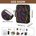 ALAZA Neon Doodle Parrot Pattern Expanding Accordion File Folder 3 Ring ...