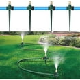 2 Pack Metal Lawn Sprinkler, Automatic Brass Sprinkler with Spike Base ...