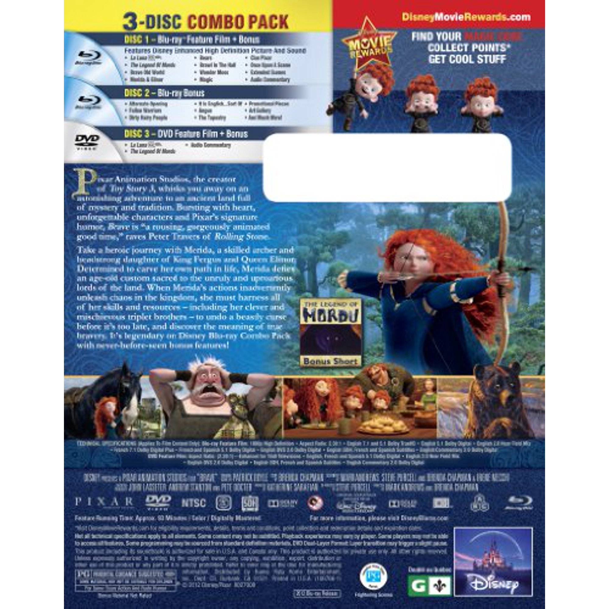 Disney Brave Dvd Cover