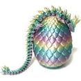 2024 NEW 3D Printed Dragon Egg with Dragon Inside Crystal Dragon Fidget Toy for Adult Full ...