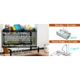 "OKENTEN Over Sink Adjustable Dish Drying Rack, 2-Tier Large Capacity ...