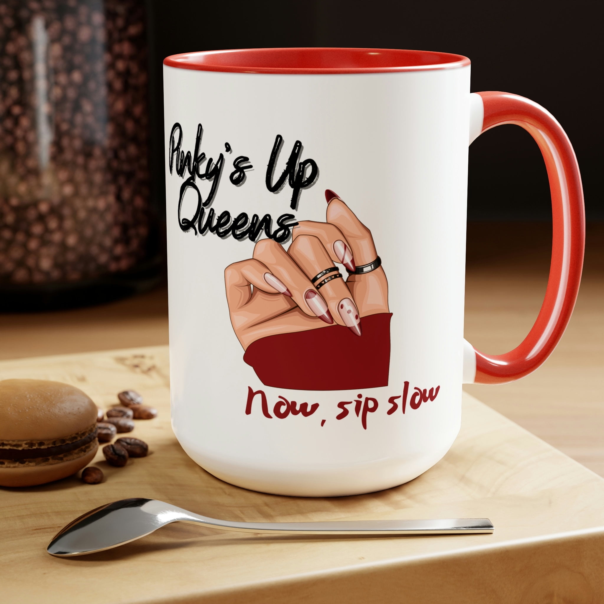 KKQ Sip Slow Two-Tone Coffee Mugs, 15oz - Walmart.com