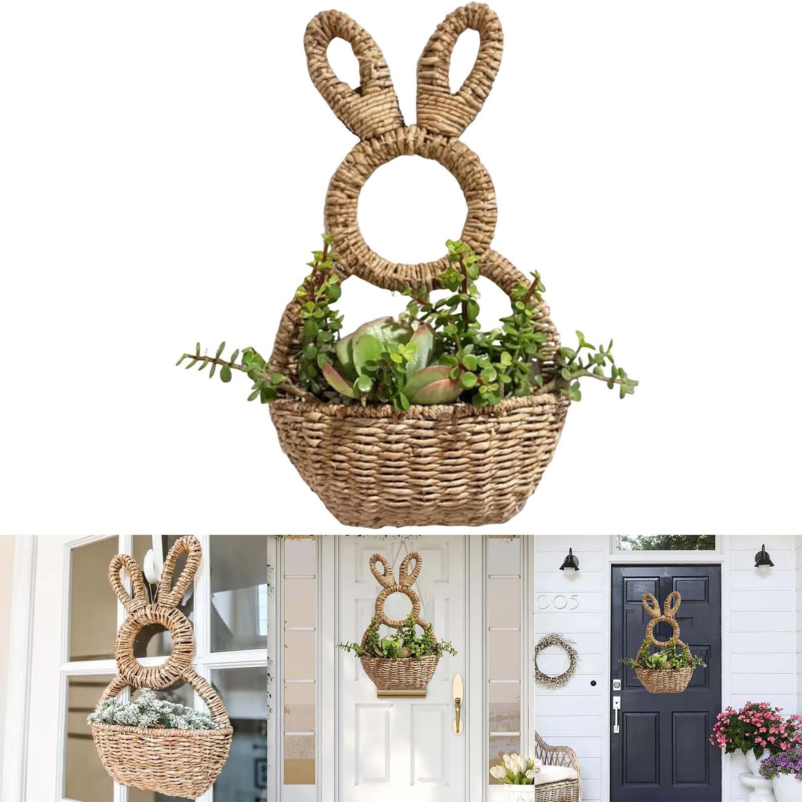 Click here for Jiangai Easter Basket Bunny Hanging Wall Pocket Sp... prices