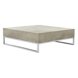 Safavieh Eartha Outdoor Concrete Square Coffee Table - Dark Grey ...