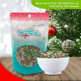Mistletoe Magic Sprinkle Mix - 12 OZ Resealable Stand Up Candy Bag ...