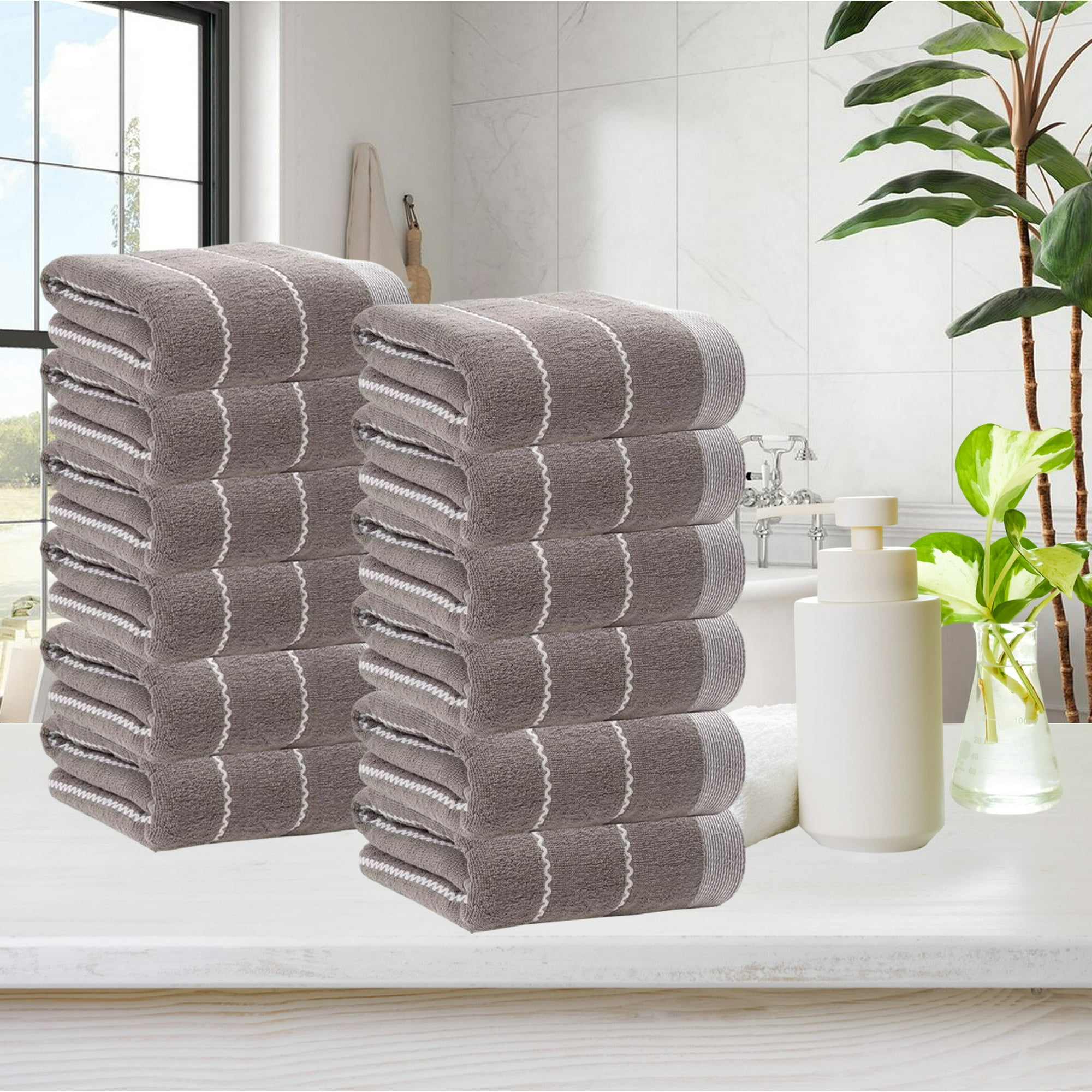 Click here for Kloer 12 Piece Cotton Towel Set Soft Absorbent Bat... prices
