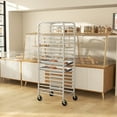 GVN Kitchen Rack Storage Shelving Organizer,20-tier Bun Pan Speed Rack ...