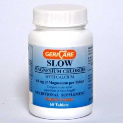 Gericare Slow Magnesium Chloride Calcium Nutritional Supplement Tablets ...