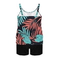Chiccall Tankini Swimsuits for Women Two Piece Graphic UPF 50+ Sun ...