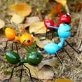 4 Pieces Metal Ant Garden Decor Set Ant Yard Wall Decor Fence Hanging ...