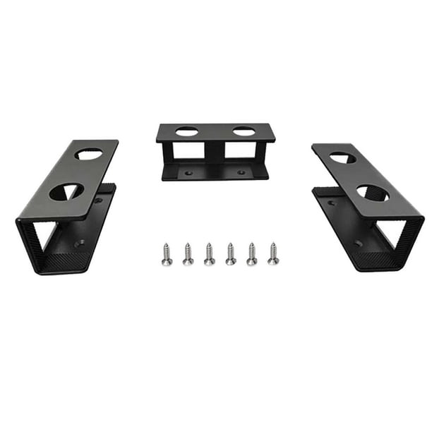3 Pieces under Desk Laptop Mount Bracket under Storage Organizer Black ...