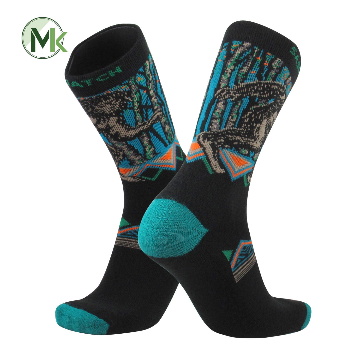 TCK Elite Journey Knitted Sasquatch Big Foot Squatch Crew Socks USA ...