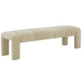 SAFAVIEH Couture Bellisima Solid Tufted Boucle Modern Bench, Tan ...