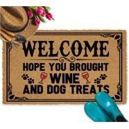 Juvale Nonslip Coir Doormat for Outdoor and Indoor Entrance, Wipe Your ...