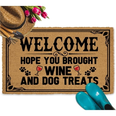 Walmart Dog Coir Doormat, Dogs Welcome, Outdoor Paw Pet Mat (30 x 17 In ...