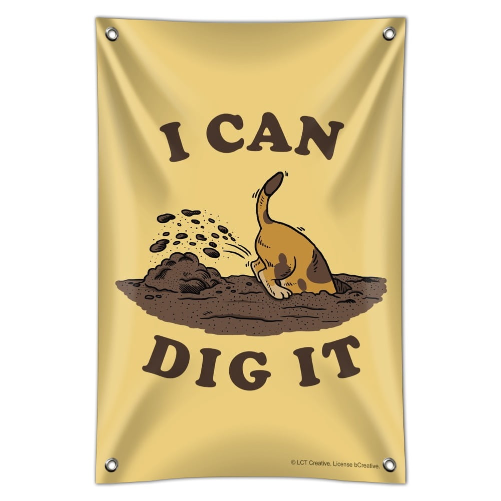 I Can Dig It Dog Funny Humor Home Business Office Sign - Walmart.com