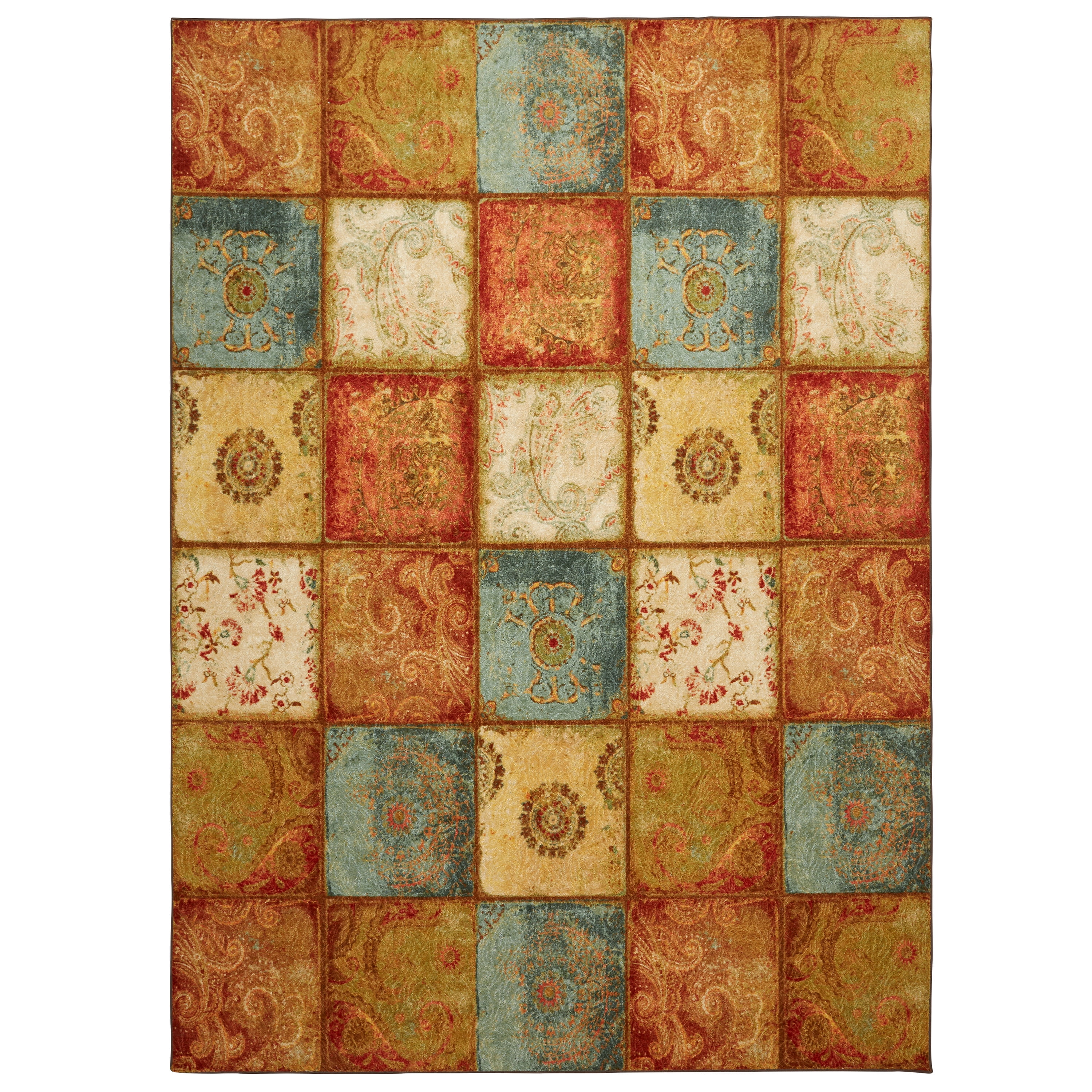 Mohawk Home Free Flow Artifact Panel Multi Transitional Patchwork ...