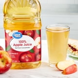 Great Value 100% Apple Juice Not from Concentrate 64 fl oz Shelf Stable ...