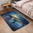 Abstract Ocean Front Door Mat Indoor Entrance, Sea Turtle in Starry ...
