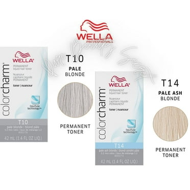 Wella Color Charm Perfect Pale Ash Blonde Permanent Liquid Hair Toner ...