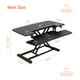 FLEXISPOT Home Office Height Adjustable Standing Desk Converter Black ...