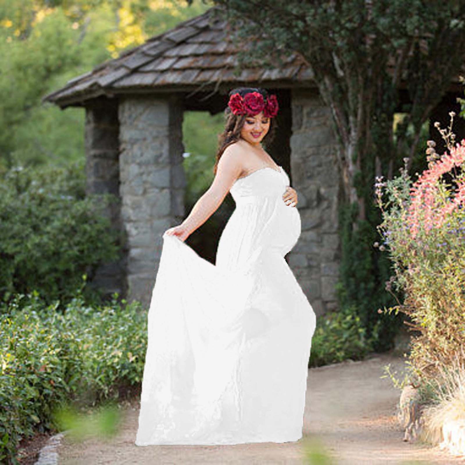 White Summer Maternity Dresses