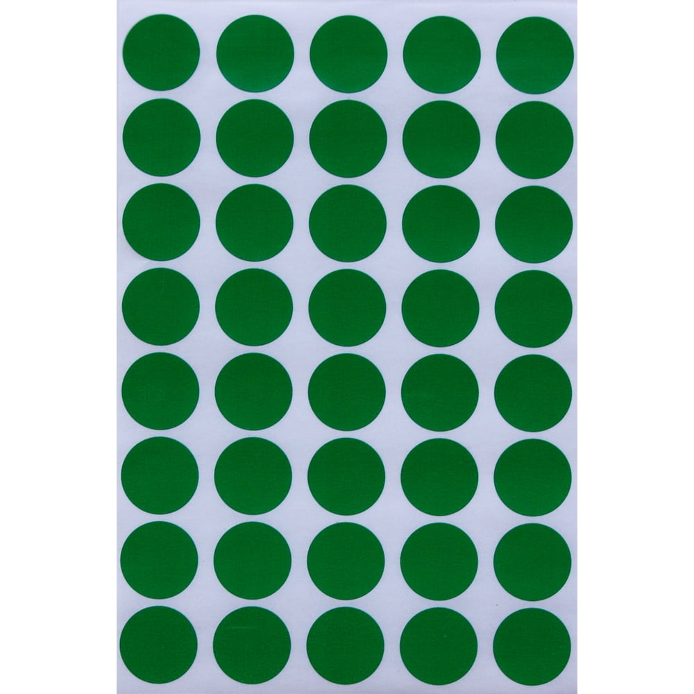 Royal Green Round Sticker Dot Labels 19mm 3/4 inch - Green - 600 Pack ...