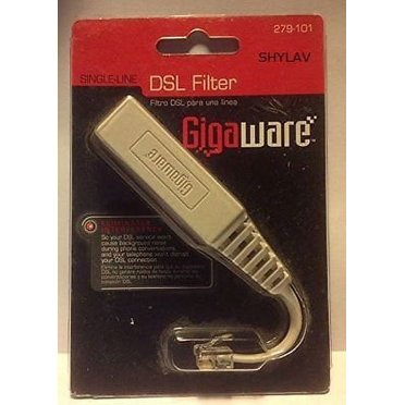 THE CIMPLE CO - DSL Phone Line Filter - 1 Pack - Ivory - Reduce Digital ...
