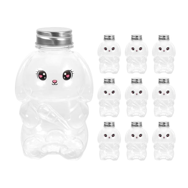 10 botellas de jugo vacías con forma de animal, bonitas para nevera ...