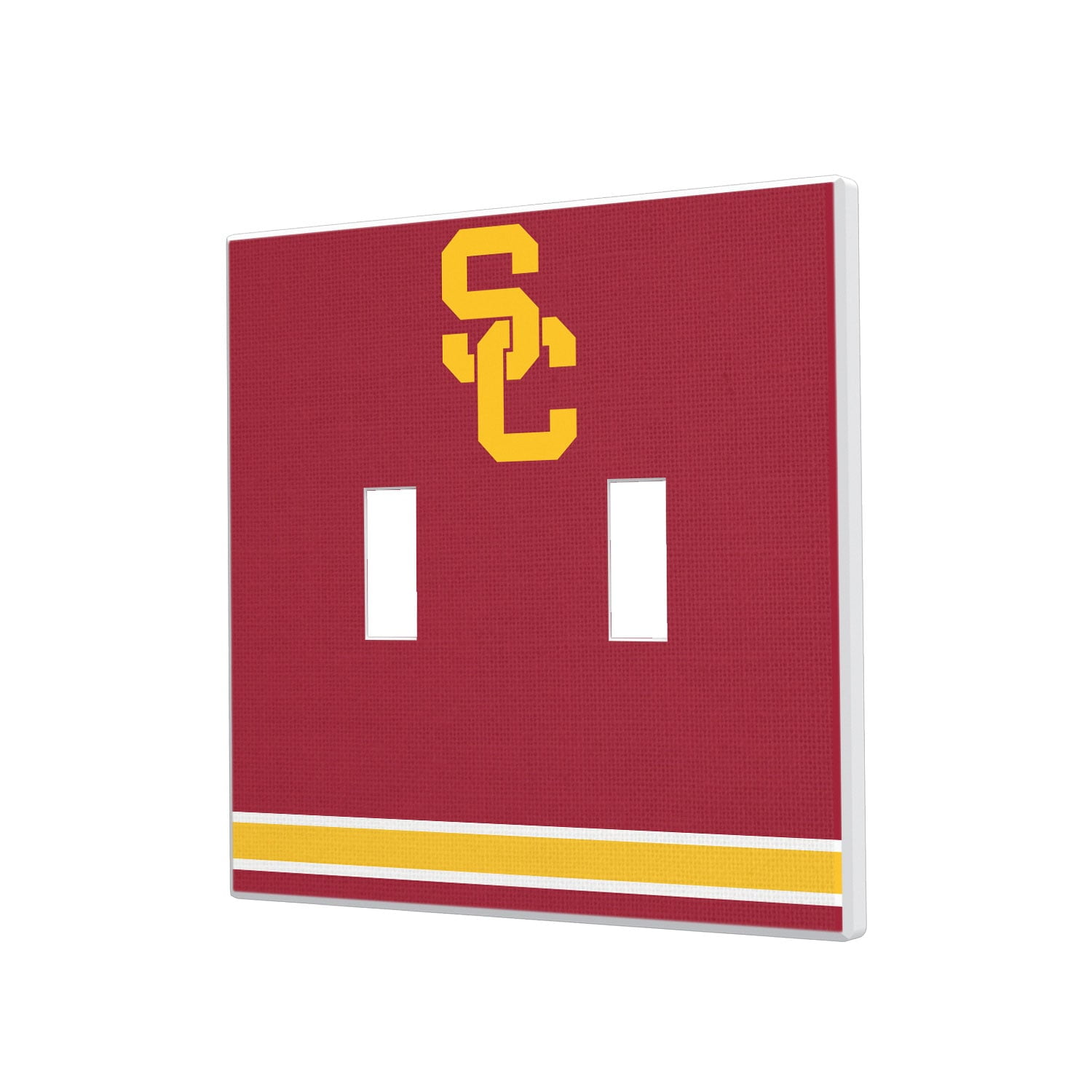 USC Trojans Stripe Design Double Toggle Light Switch Plate - Walmart.com