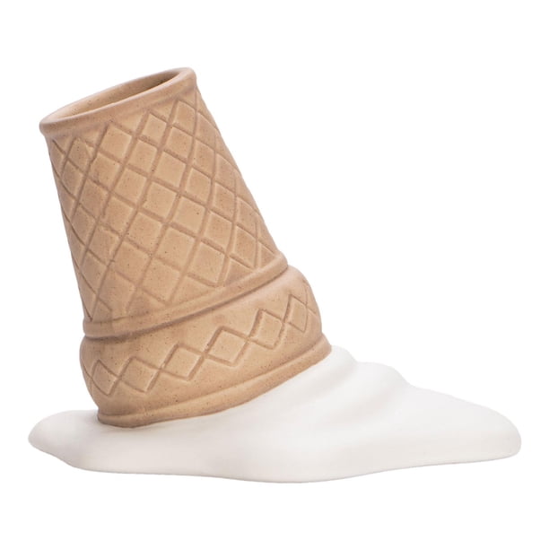 Porcelain Ice Cream Shaped Vase Decoration Desk Artwork for Cafe ...