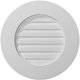 30"W x 30"H x 1 1/8"P, Round Gable Vent with Keystones, Non-Functional ...