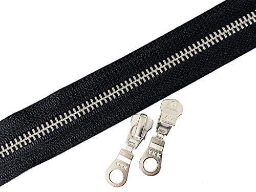 #5 YKK Continuous Zipper Chain 5 Yards with Choice of Zipper Chain (5 ...