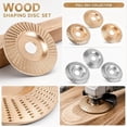 3PCS Wood Grinding Disc Set for Angle Grinder, Flat Curve Inclined ...