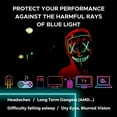 Blue Light Blocking Glasses Gaming Computer Glasses Powerful ...