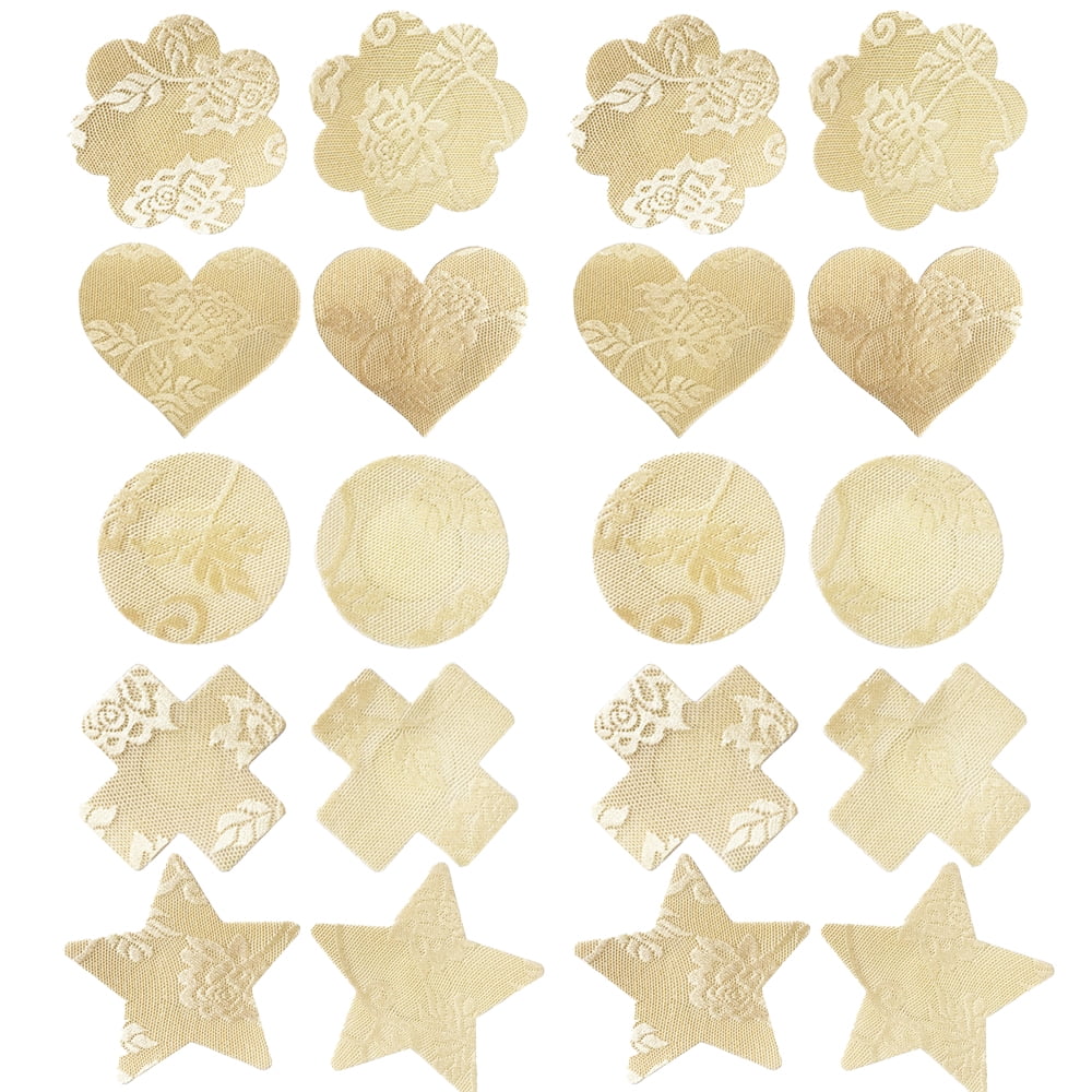 10 Pairs Nipple Breast Covers Disposable Breast Pasties Self Adhesive ...