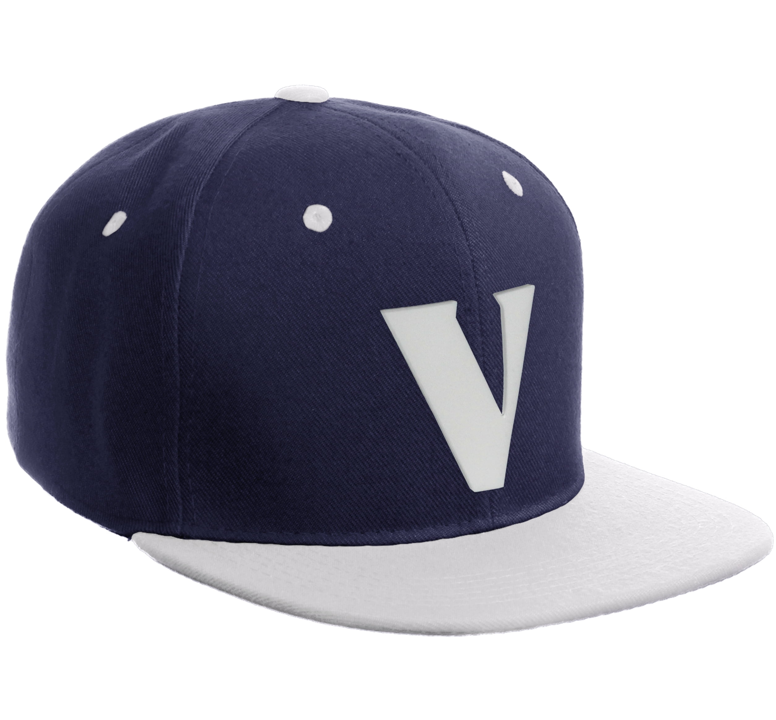 Daxton Classic Snapback Hat 3D Capital Alphabet Letters Flat Bill Visor ...