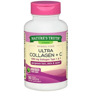 Puritans Pride Hydrolyzed Collagen Caplets, 1000 Mg, 180 Ct - Walmart.com