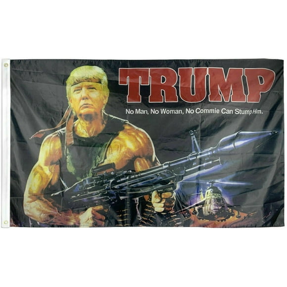 Rambo Trump Flag