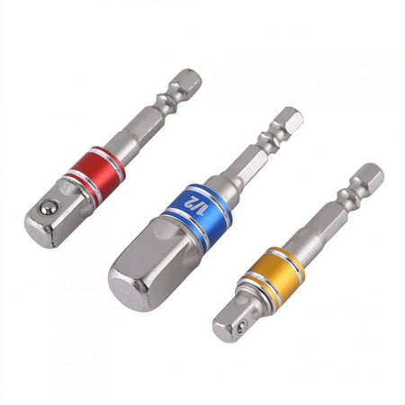 Socket Driver Adapter, 3Pcs Extension Bar Adapter Socket Bit Adapter ...