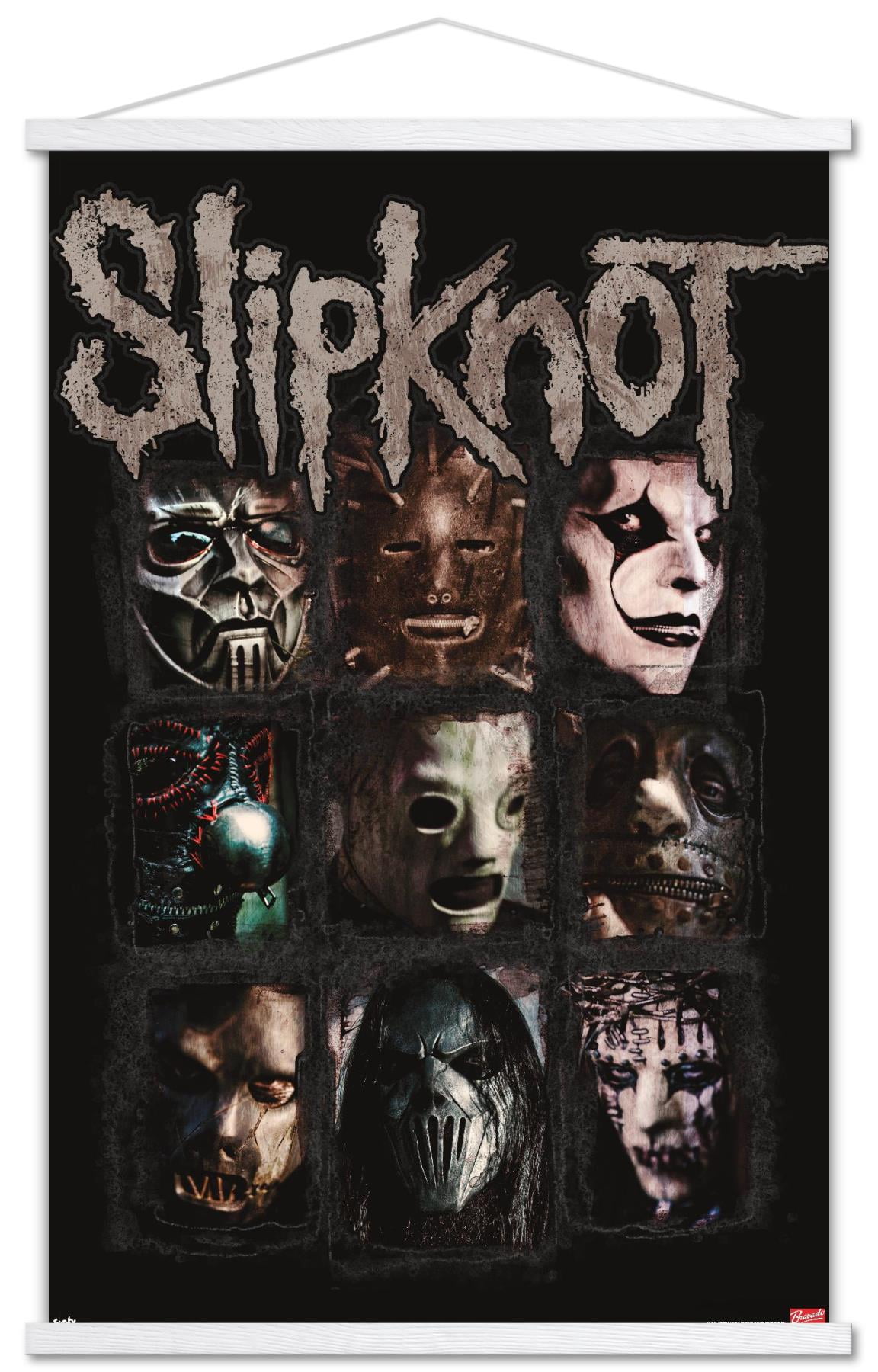 Slipknot - Masks 08 Wall Poster with Magnetic Frame, 22.375" x 34 ...
