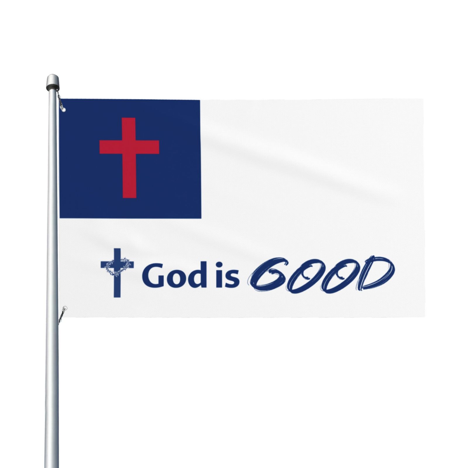 VIVACITE Christian Flag 3x5 Garden Decor Outdoor Patio Decor Front ...