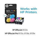HP 923 2-Pack Black Ink Cartridge HP923 | Works OfficeJet 8120 Series ...