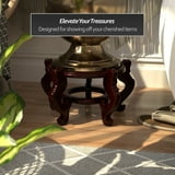 Oriental Furniture Rosewood Fishbowl Stand - Walmart.com