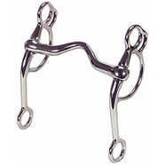 5 In Tough 1 Silver Star Stainless Steel Mullen Mouth Reining Horse Bit ...