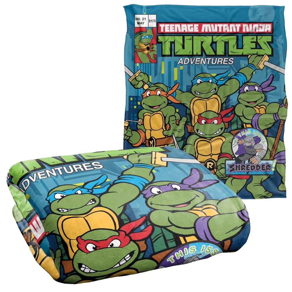 TMNT Blanket, 50"x60" TMNT Comic Cover No.21 Silky Touch Super Soft ...